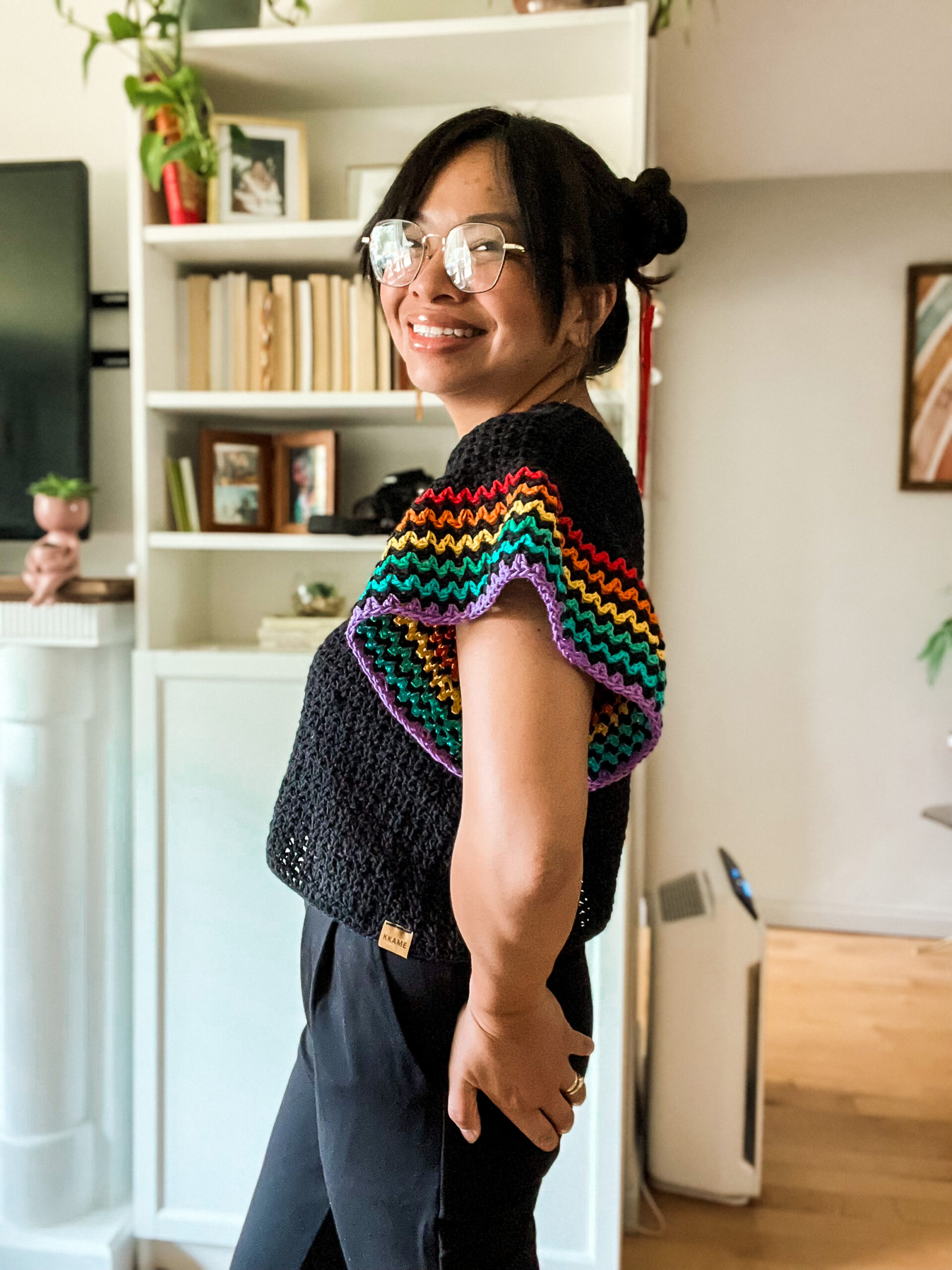 How to Make this Super Fun Crochet Top for Pride Month - KKAME