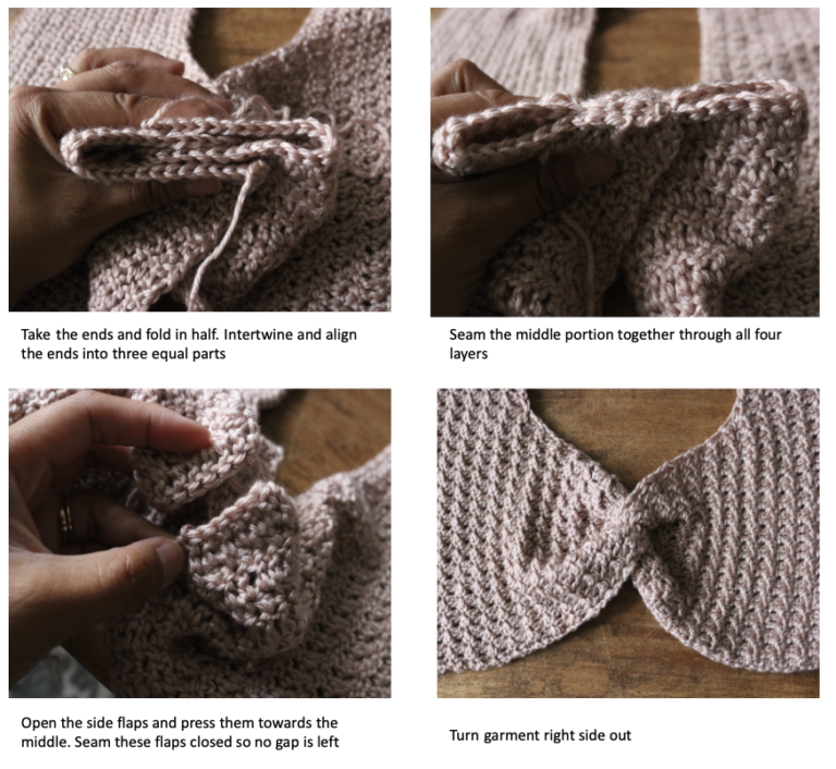 Free Open Back Crochet Sweater Pattern - KKAME Designs