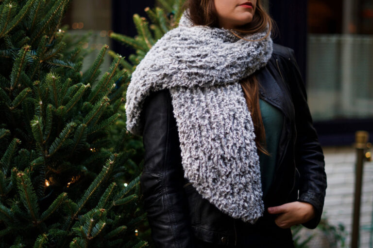 35+ Best Free Crochet Patterns with Faux Fur Yarn - Knits and Knots by AME