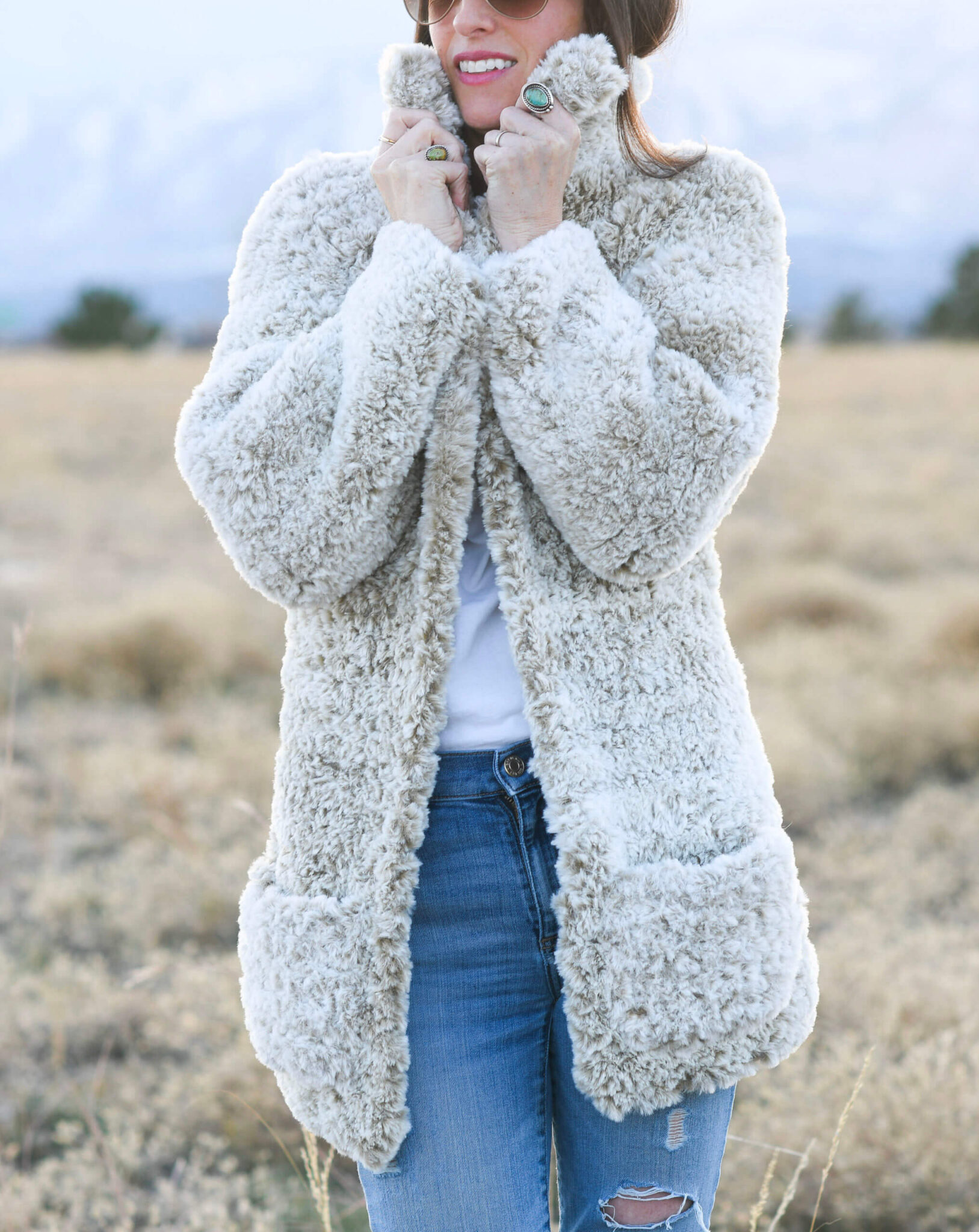 35+ Best Free Crochet Patterns with Faux Fur Yarn - Knits and Knots by AME