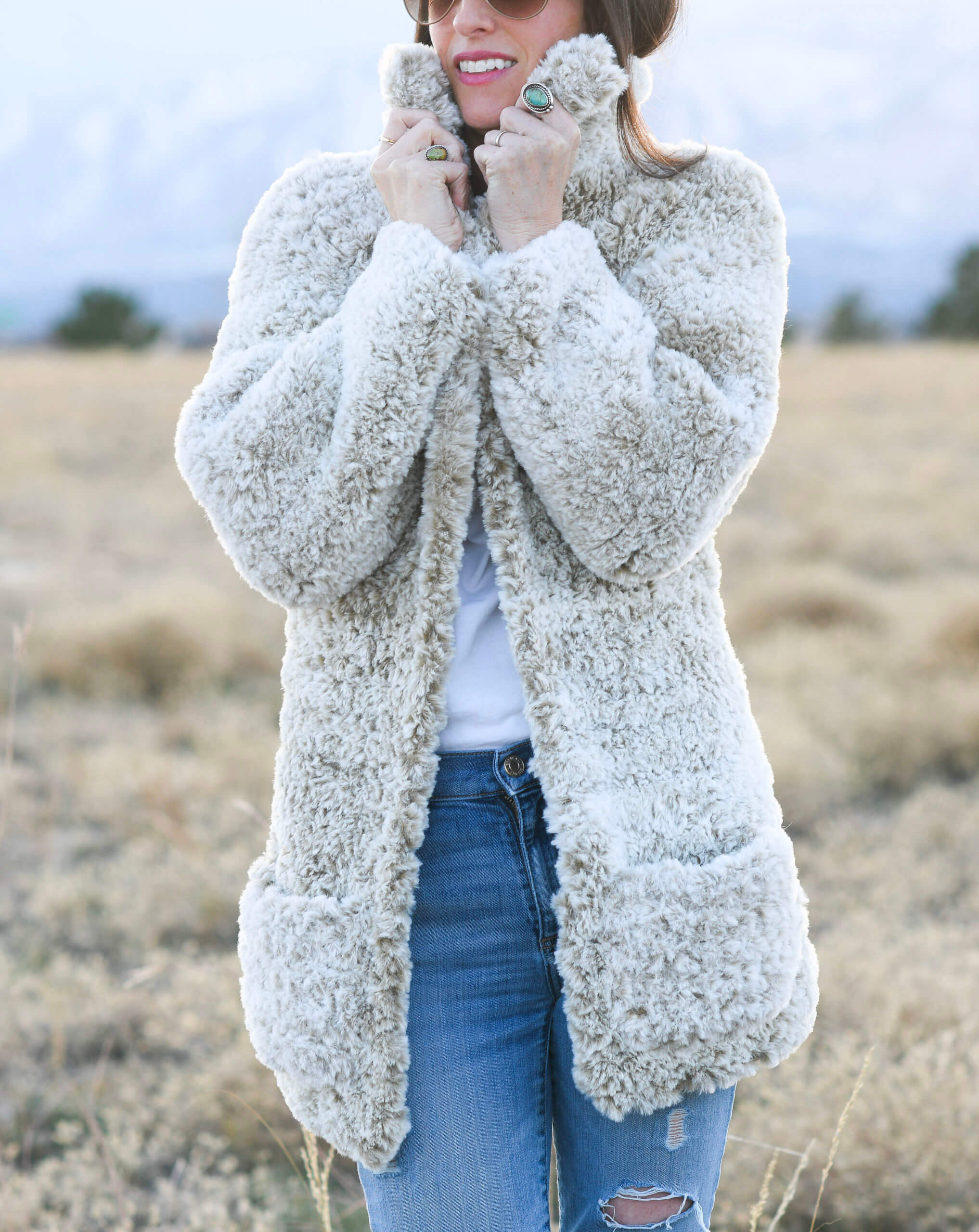 35+ Best Free Crochet Patterns with Faux Fur Yarn - Knits and Knots by AME