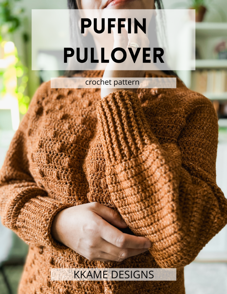 How to Make this Crocheted Raglan Sweater - KKAME Designs