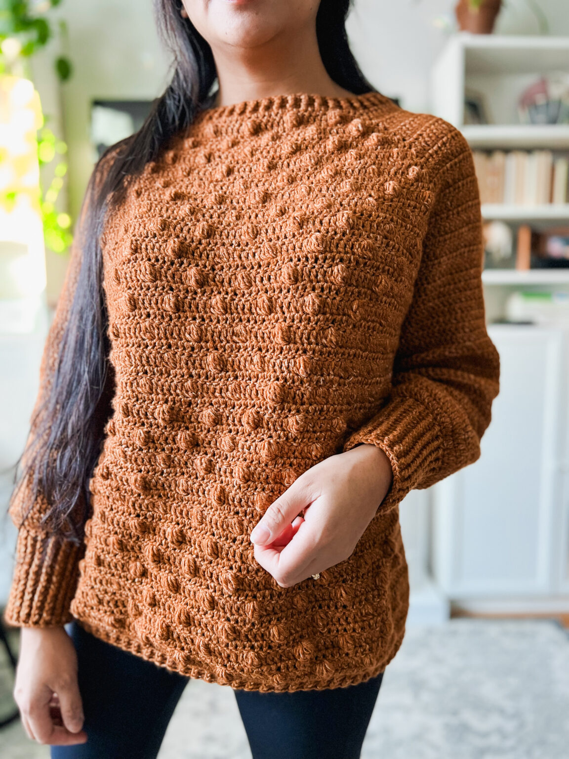 Free Easy Crochet Sweater Pattern That Looks Timeless - Knits and Knots ...