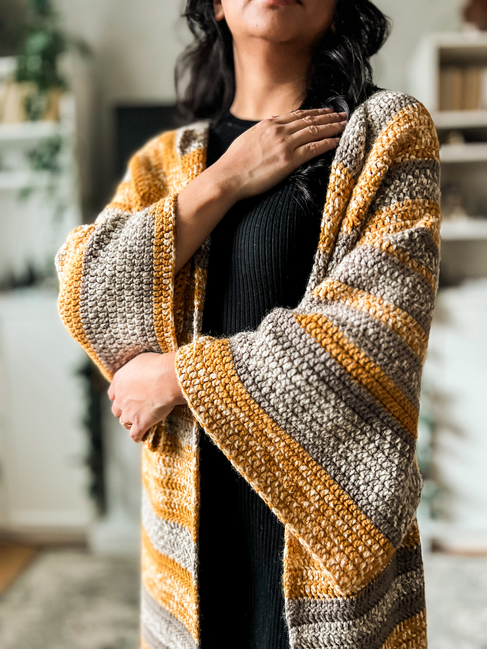 How to Make this Stunning Fair Isle Crocheted Coat - Knits and Knots by AME