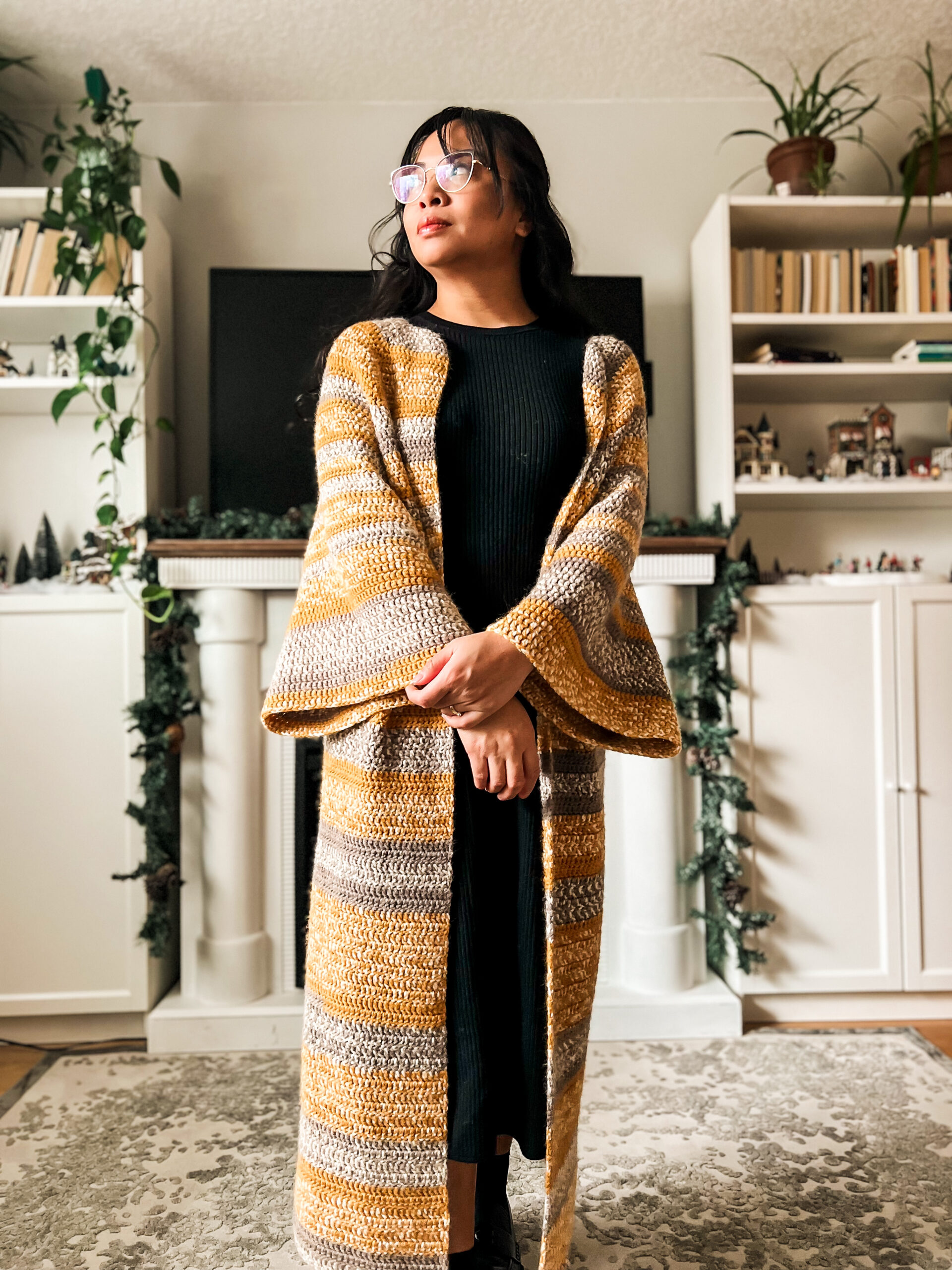 How to Make this Stunning Fair Isle Crocheted Coat - Knits and Knots by AME