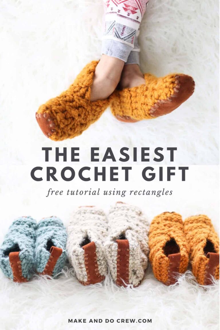17+ Free Crochet Slipper Patterns for Red Heart Yarn - Knits and Knots ...