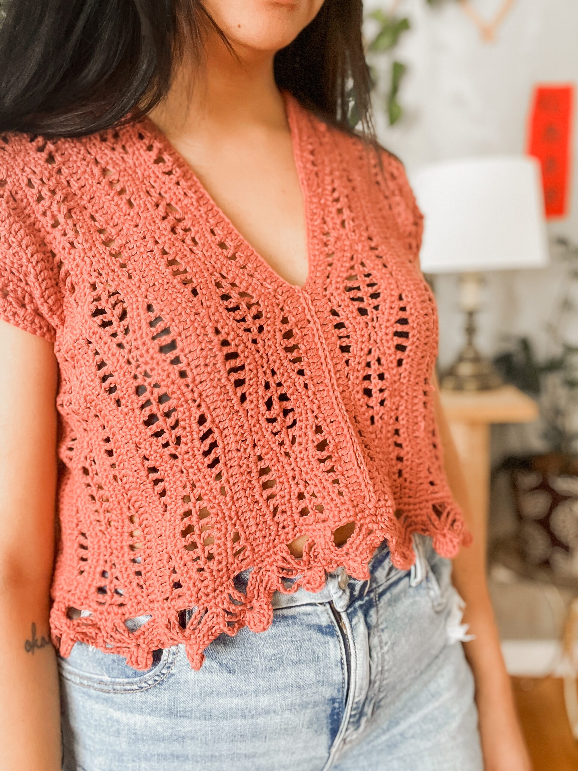 How to Make this Boho Crochet Summer Top - KKAME Designs