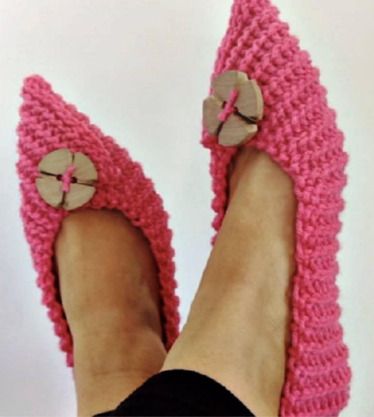 17+ Free Crochet Slipper Patterns for Red Heart Yarn - Knits and Knots ...