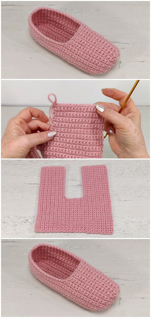 17+ Free Crochet Slipper Patterns for Red Heart Yarn - Knits and Knots ...