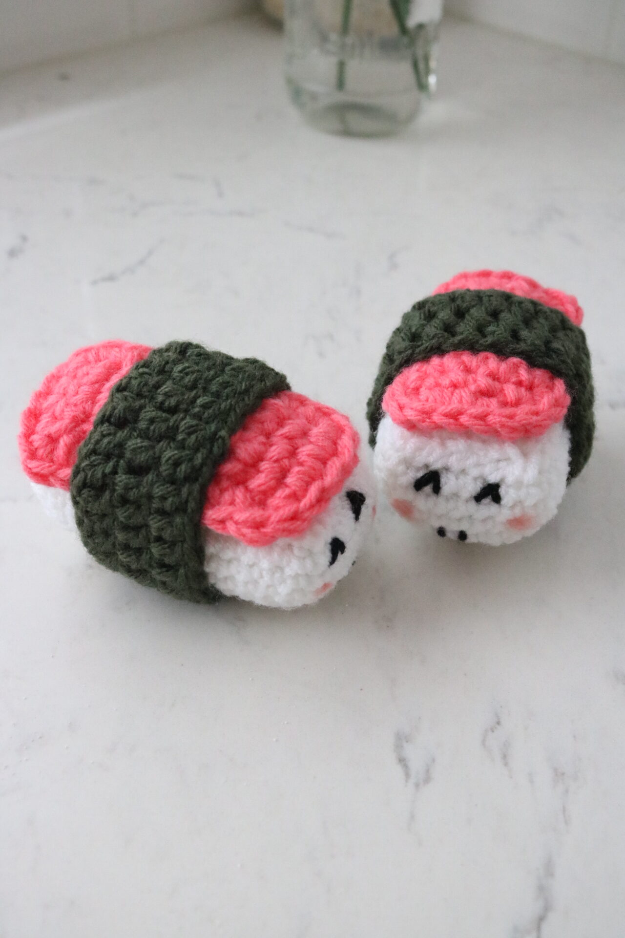 Free Kawaii Amigurumi Spam Musubi Crochet Pattern - KKAME