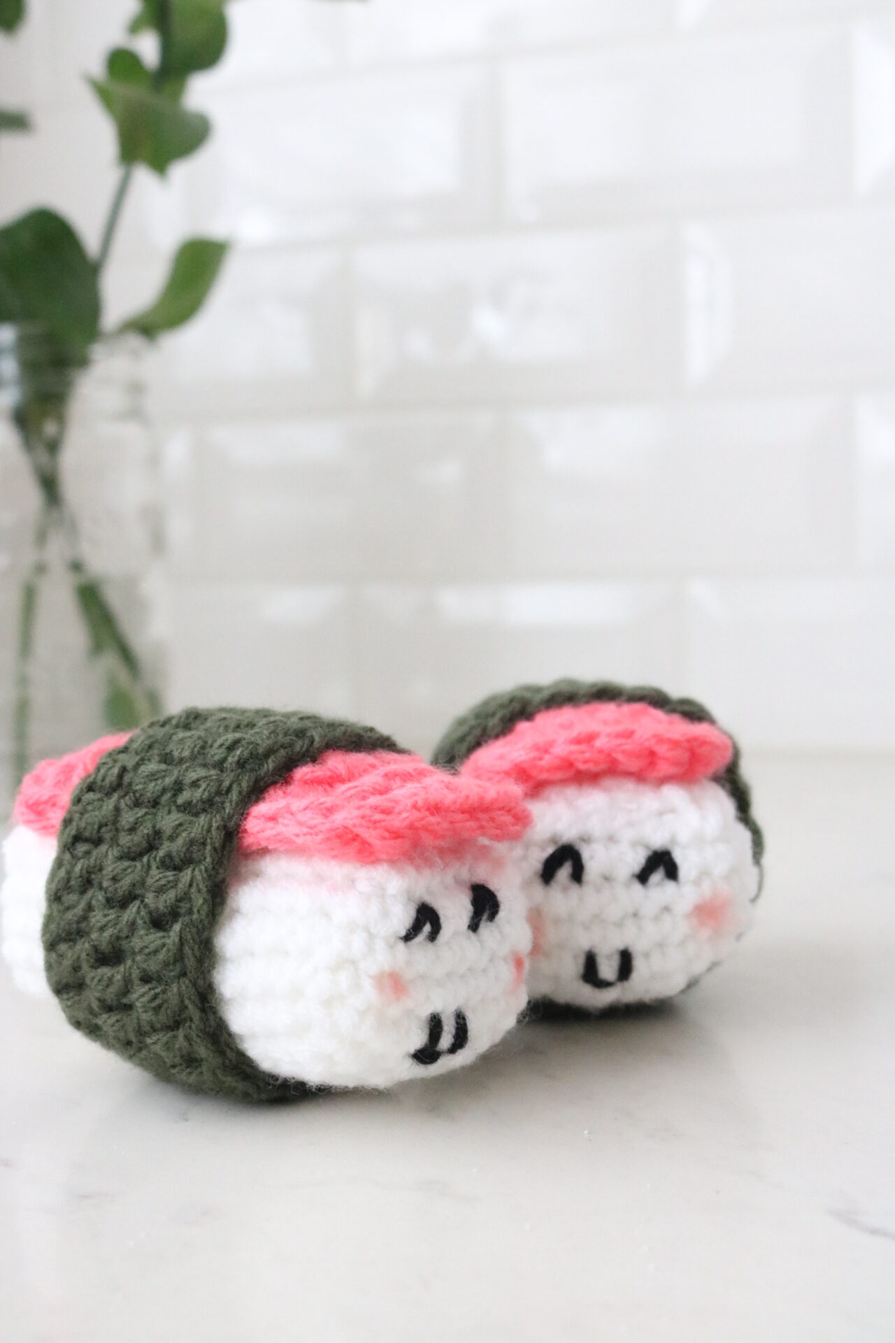 Free Kawaii Amigurumi Spam Musubi Crochet Pattern - KKAME